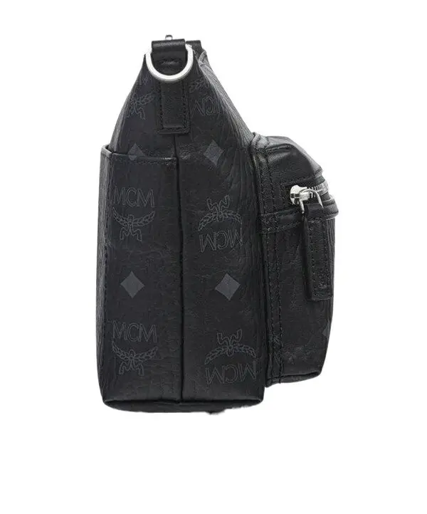 Mcm Allover Logo Print Shoulder Bag