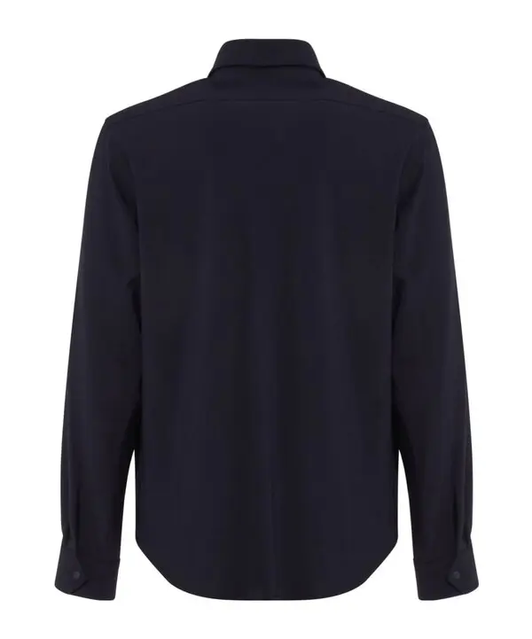 Aspesi Flannel Curved Hem Shirt Jacket