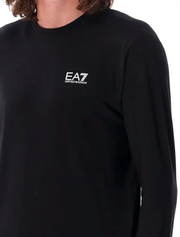 EA7 Logo-printed Long-sleeved T-shirt