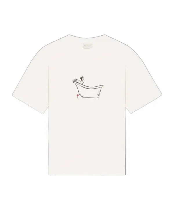 Drole De Monsieur Wine Bath T-shirt - White