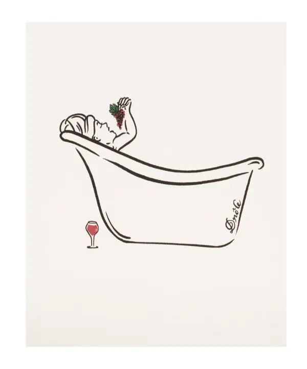 Drole De Monsieur Wine Bath T-shirt - White