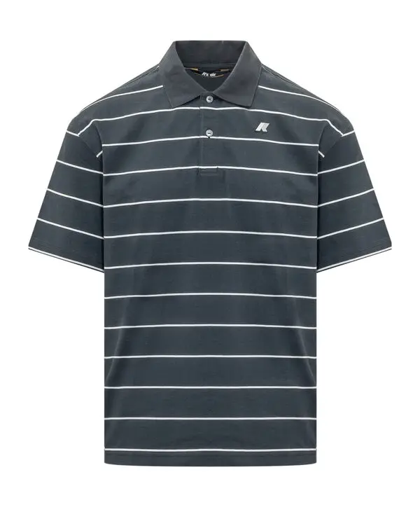 K-WAY Valar Slim Fit Striped Polo Shirt