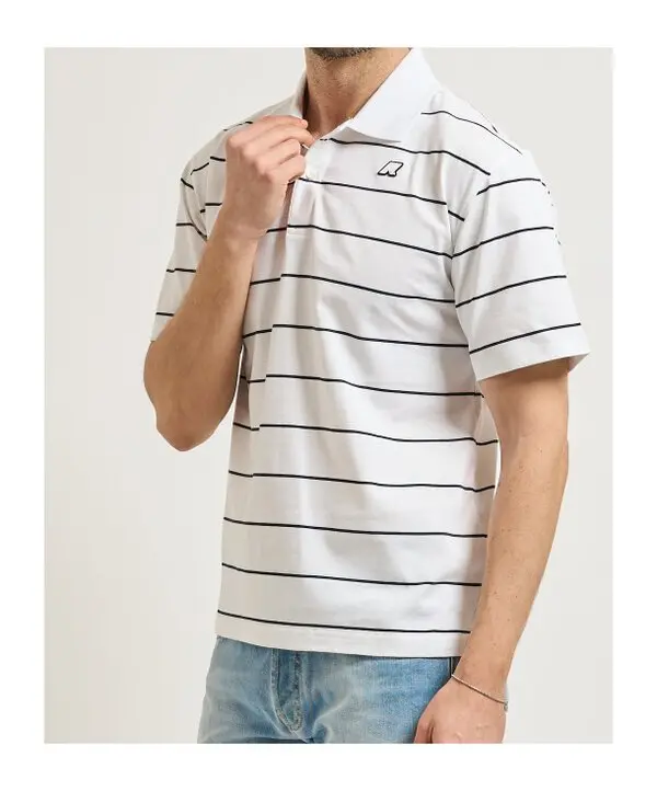 K-WAY Valar Slim-fit Striped Polo Shirt