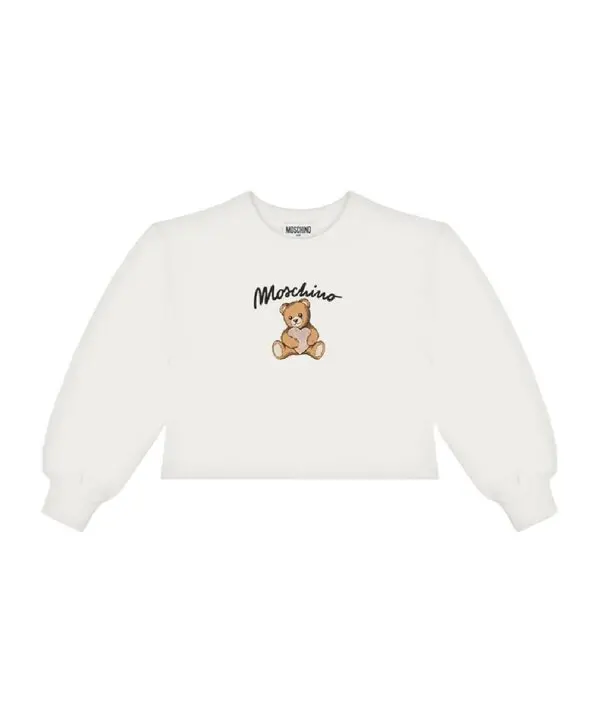 Moschino Teddy Bear Print Sweatshirt - White
