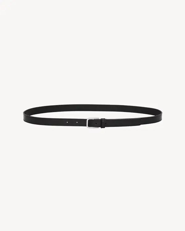 Saint Laurent Minimalist Smooth Leather Belt