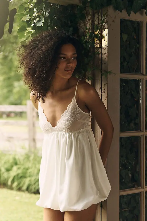 Rya Collection Orielle Badoll Chemise And Thong Set - Ivory
