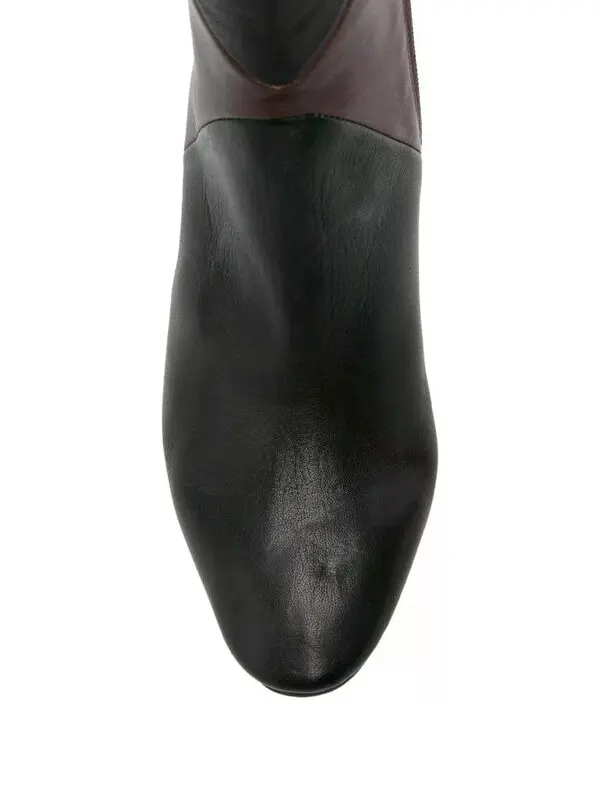 KUDETA Patchwork Leather Ankle Boots