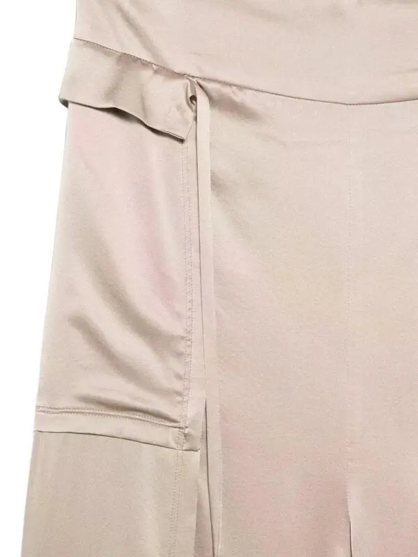 YEHUAFAN Palazzo Pants With Drawstring Hem