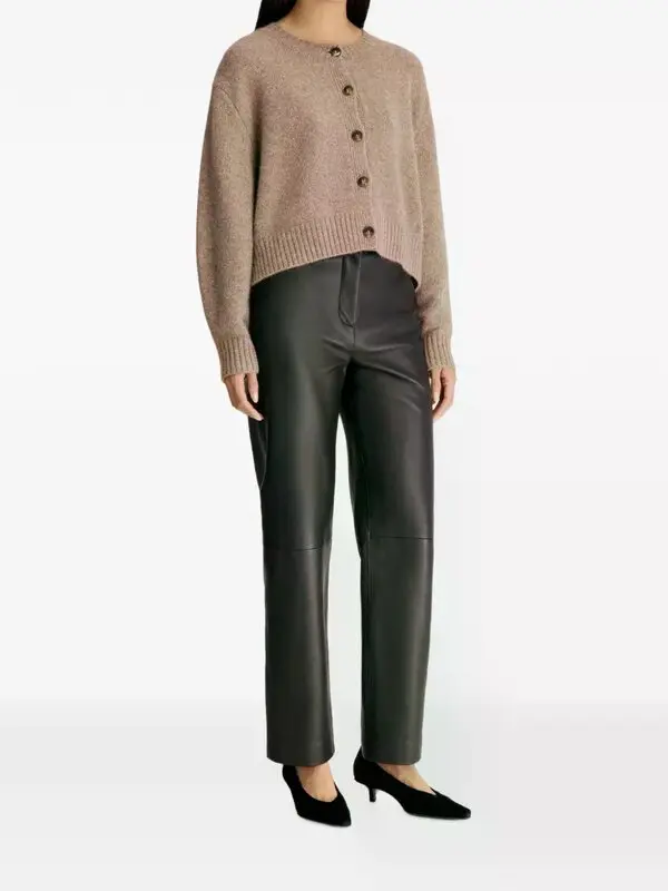 Loulou De Saison Remus Ribbed-knit Cropped Cardigan
