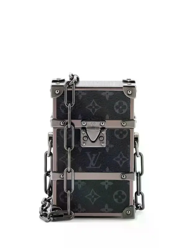 LOUIS VUITTON Monogram Eclipse Canvas Trunk Box Pouch Crossbody Bag