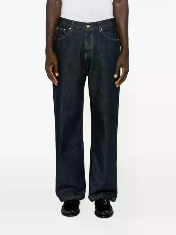 ARTE ANTWERP Logo-embroidered Belt-loop Jeans