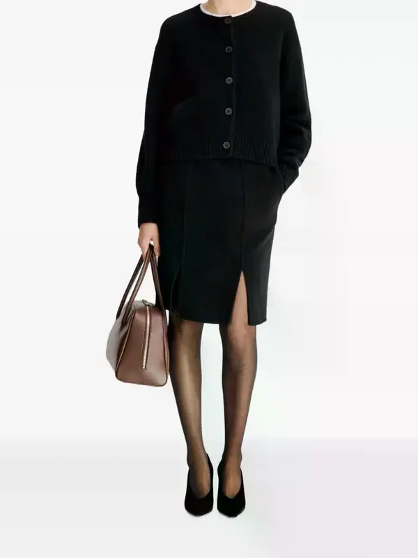 Loulou De Saison Ribbed-knit Crew-neck Cardigan