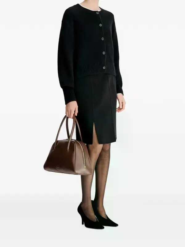 Loulou De Saison Ribbed-knit Crew-neck Cardigan