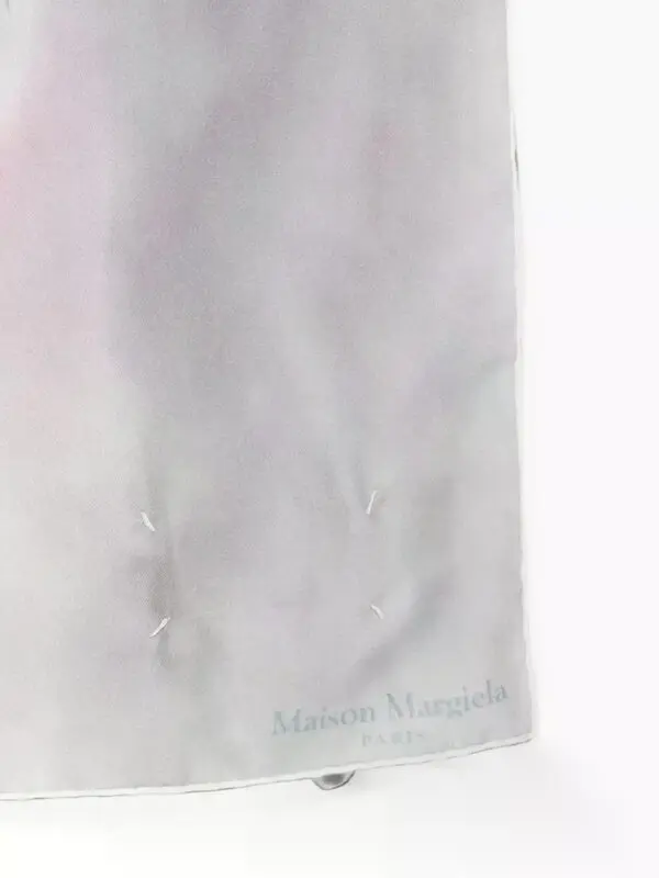 MAISON MARGIELA Four Stitches Portrait-print Scarf