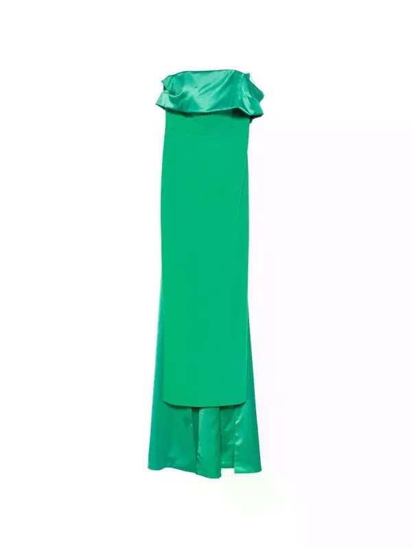ALESSANDRO LEGORA Bow-detail Strapless Maxi Dress