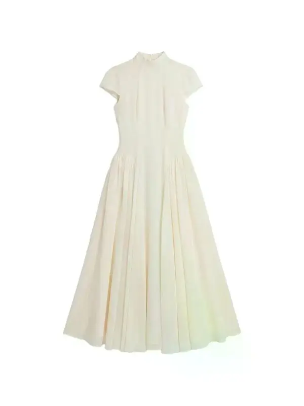 REFORMATION Maven Cap-sleeve Midi Dress - Neutrals