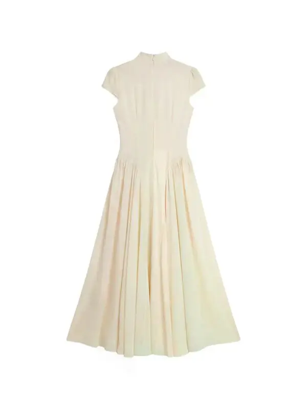 REFORMATION Maven Cap-sleeve Midi Dress - Neutrals