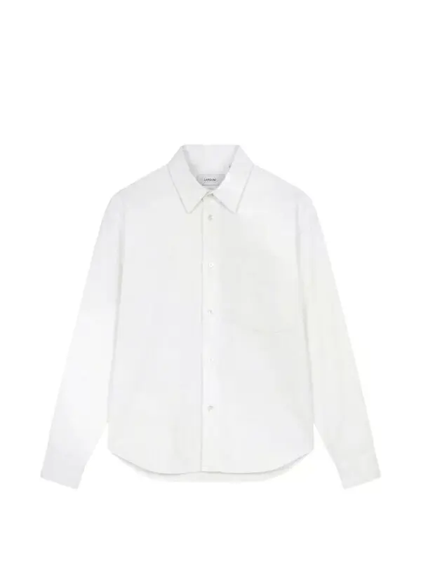 LARDINI Logo-embroidered Chest-pocket Shirt