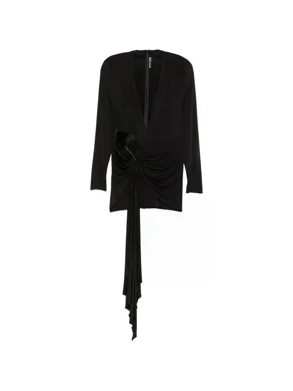 David Koma Embellished Draped Mini Dress