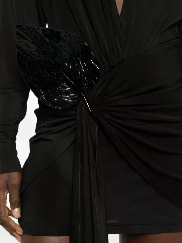 David Koma Embellished Draped Mini Dress
