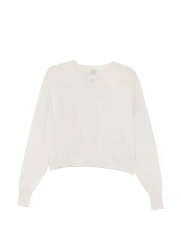 ALYSI Button-placket Long-sleeve Sweater