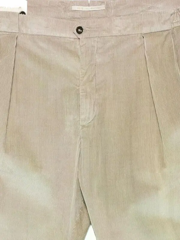 BRIGLIA 1949 Pleated Corduroy Trousers