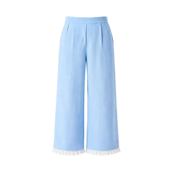 IMAURA Wide Leg Linen Trousers