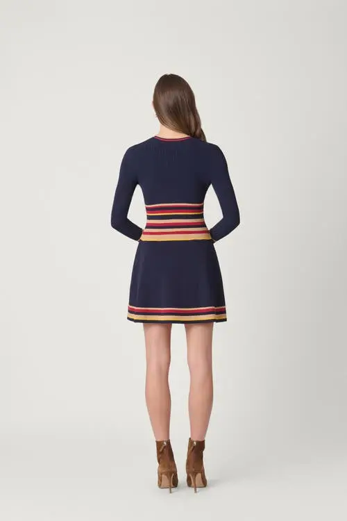 Shoshanna Multi Stripe Knit Pauli Dress