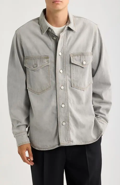 ALLSAINTS Albin Denim Button-up Shirt - Washed Grey