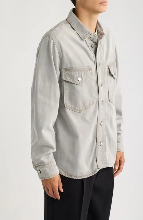 ALLSAINTS Albin Denim Button-up Shirt - Washed Grey