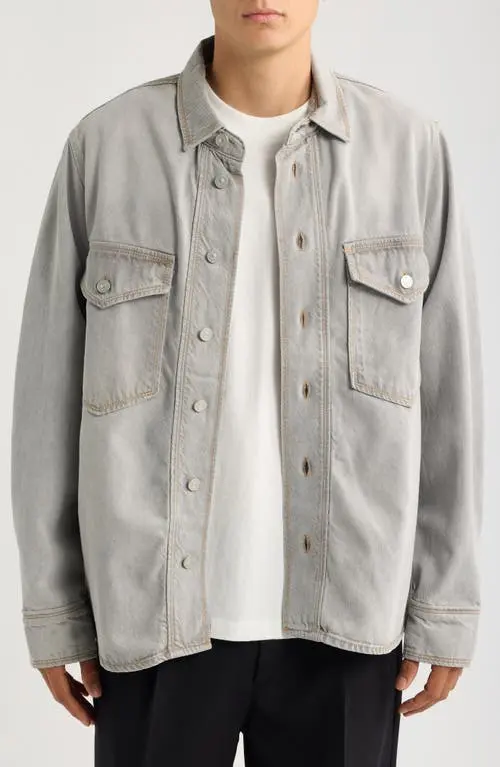 ALLSAINTS Albin Denim Button-up Shirt - Washed Grey