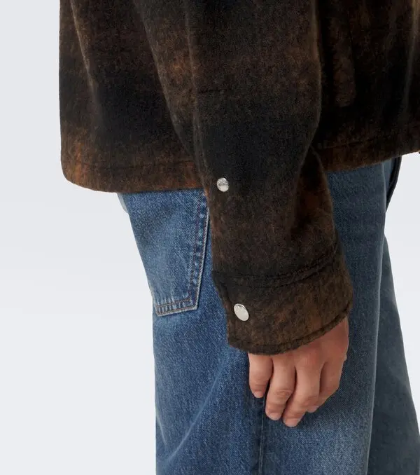 Moncler Archivio Checked Zip-up Jacket - Brown