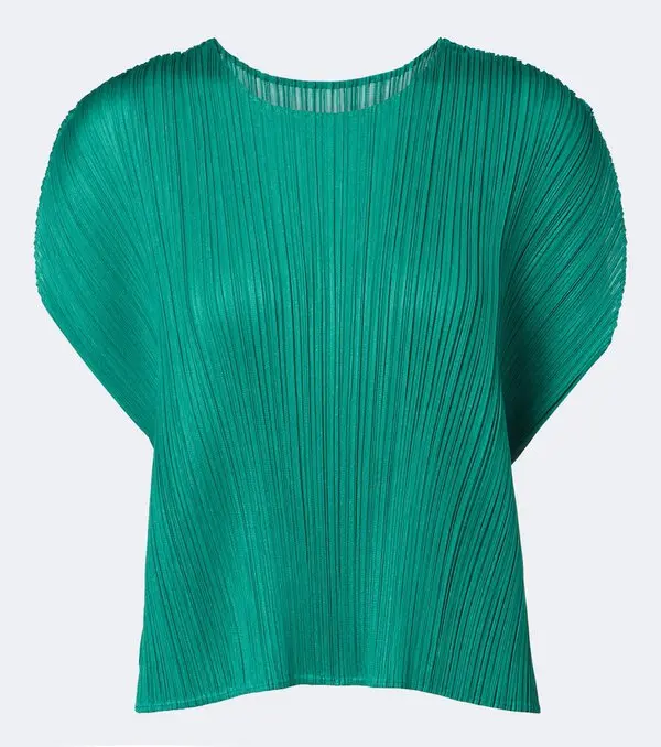 Issey Miyake Monthly Colors: July Pleated Top - Green