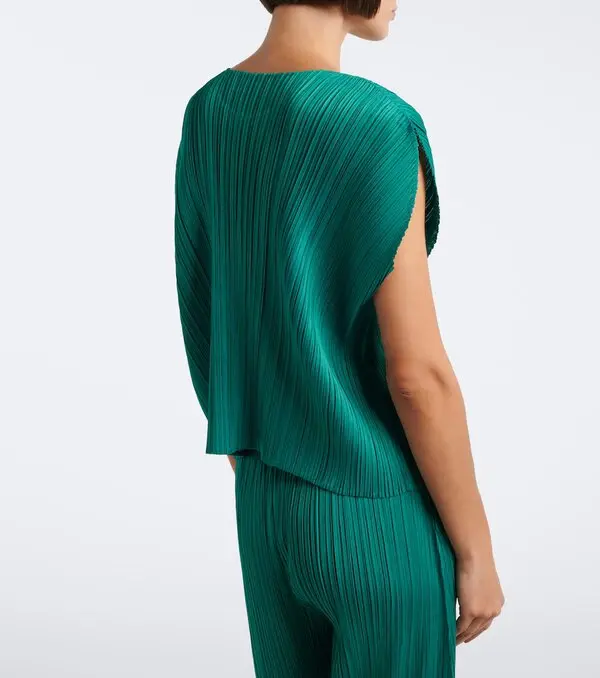 Issey Miyake Monthly Colors: July Pleated Top - Green