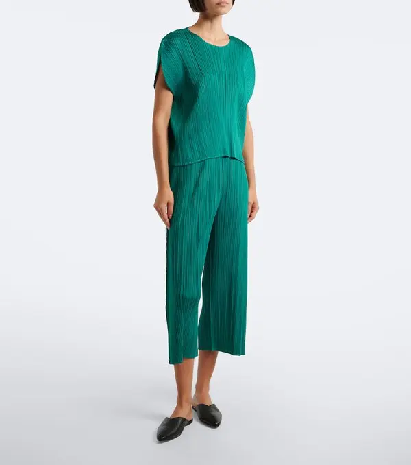 Issey Miyake Monthly Colors: July Pleated Top - Green