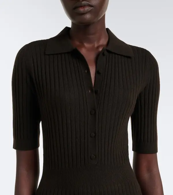Arch4 Elloren Cashmere Polo Dress
