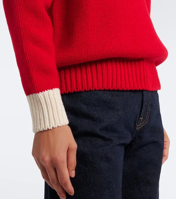 Polo Ralph Lauren Big Pony Intarsia Wool Polo Sweater