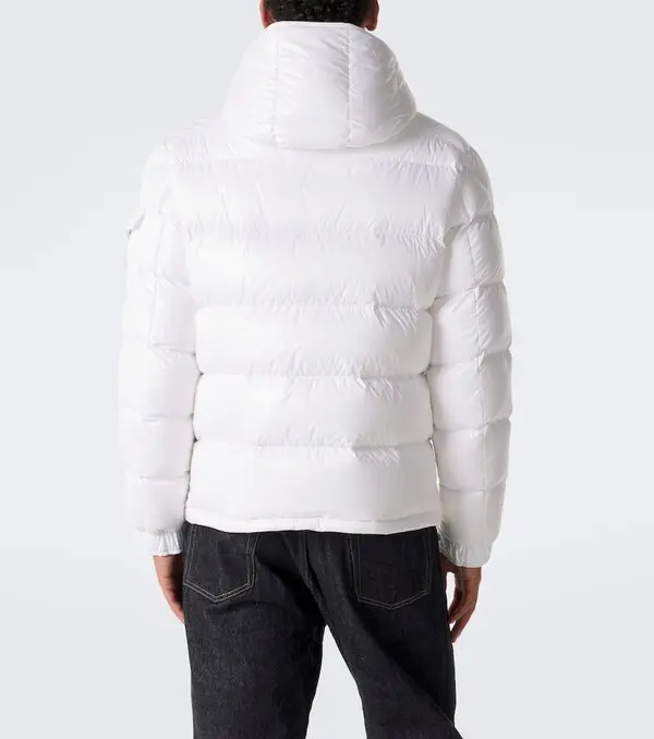 Moncler Maya Hooded Down Jacket - White