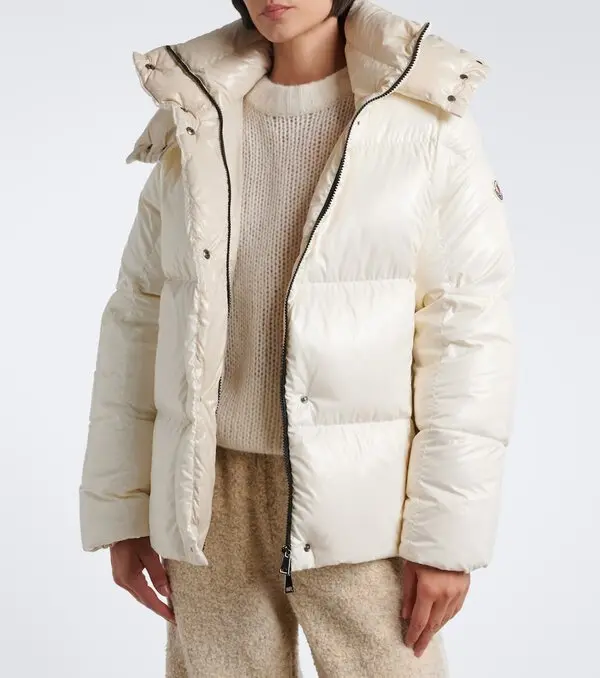 Moncler Parana Hooded Padded-down Jacket - White