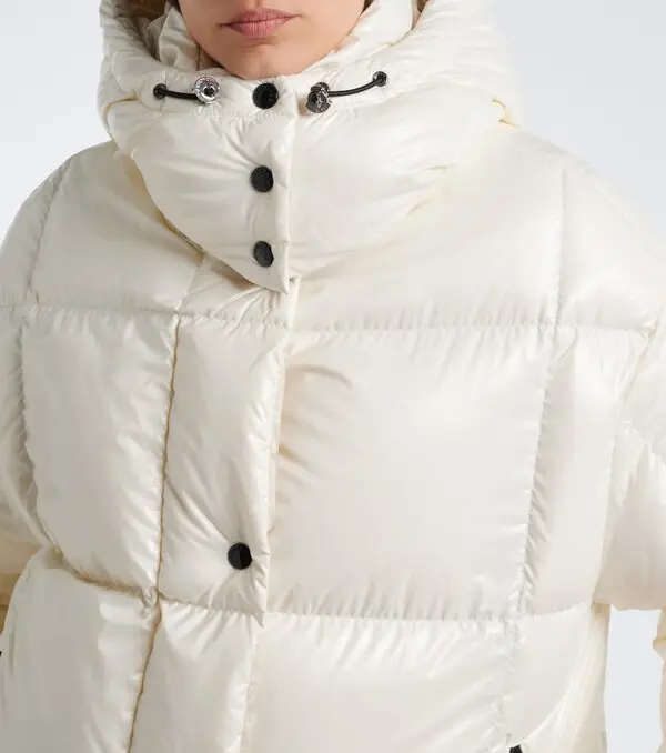 Moncler Parana Hooded Padded-down Jacket - White