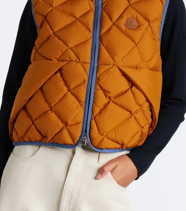 Moncler Armella Down Vest - Brown