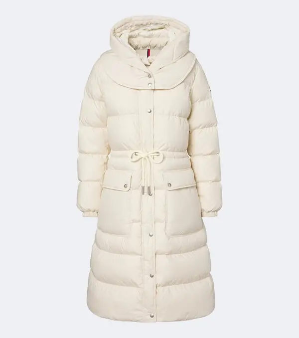 Moncler Hooded Down Coat - White