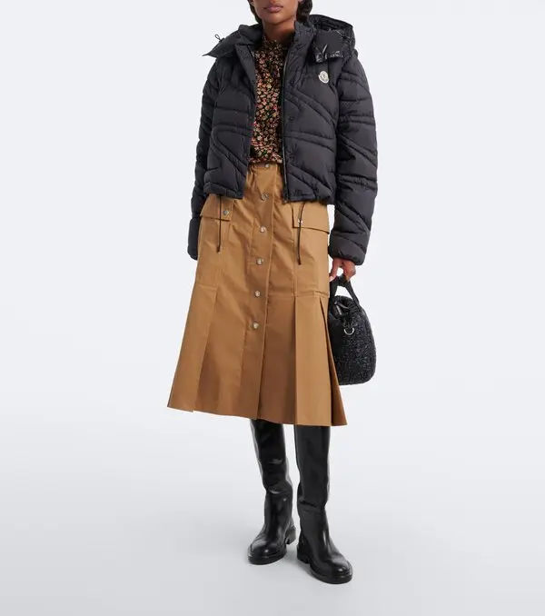 Moncler Pleated Midi Skirt