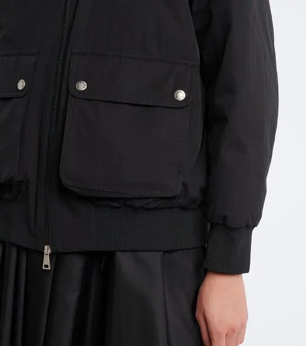 Moncler Rougequeue Shearling-trimmed Down Jacket