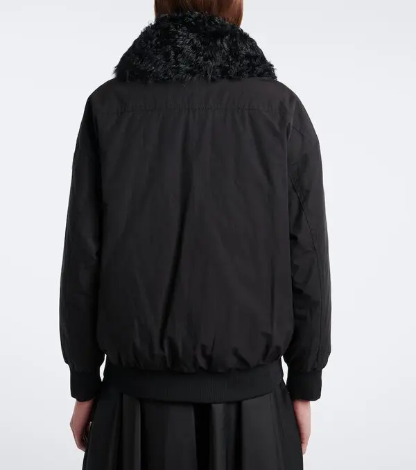 Moncler Rougequeue Shearling-trimmed Down Jacket