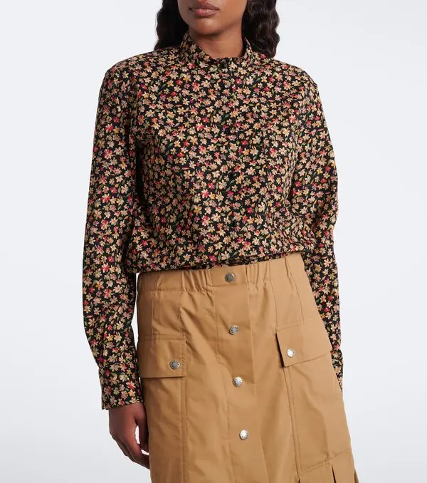 Moncler Floral Cotton Corduroy Shirt
