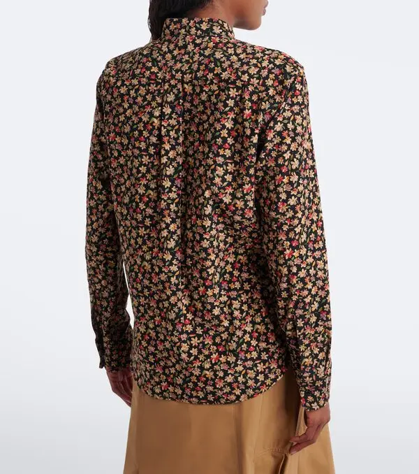 Moncler Floral Cotton Corduroy Shirt