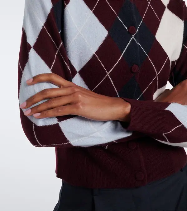 Arch4 Claridges Argyle Cashmere Cardigan