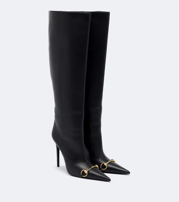 Gucci Donna Horsebit Knee-high Boots
