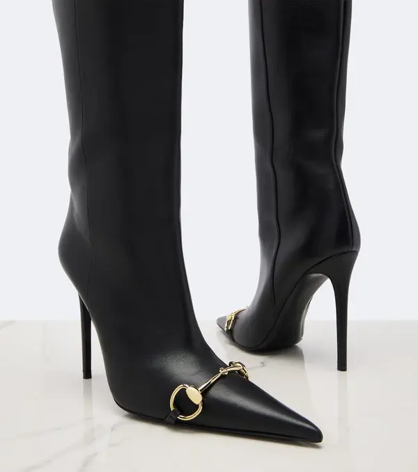 Gucci Donna Horsebit Knee-high Boots